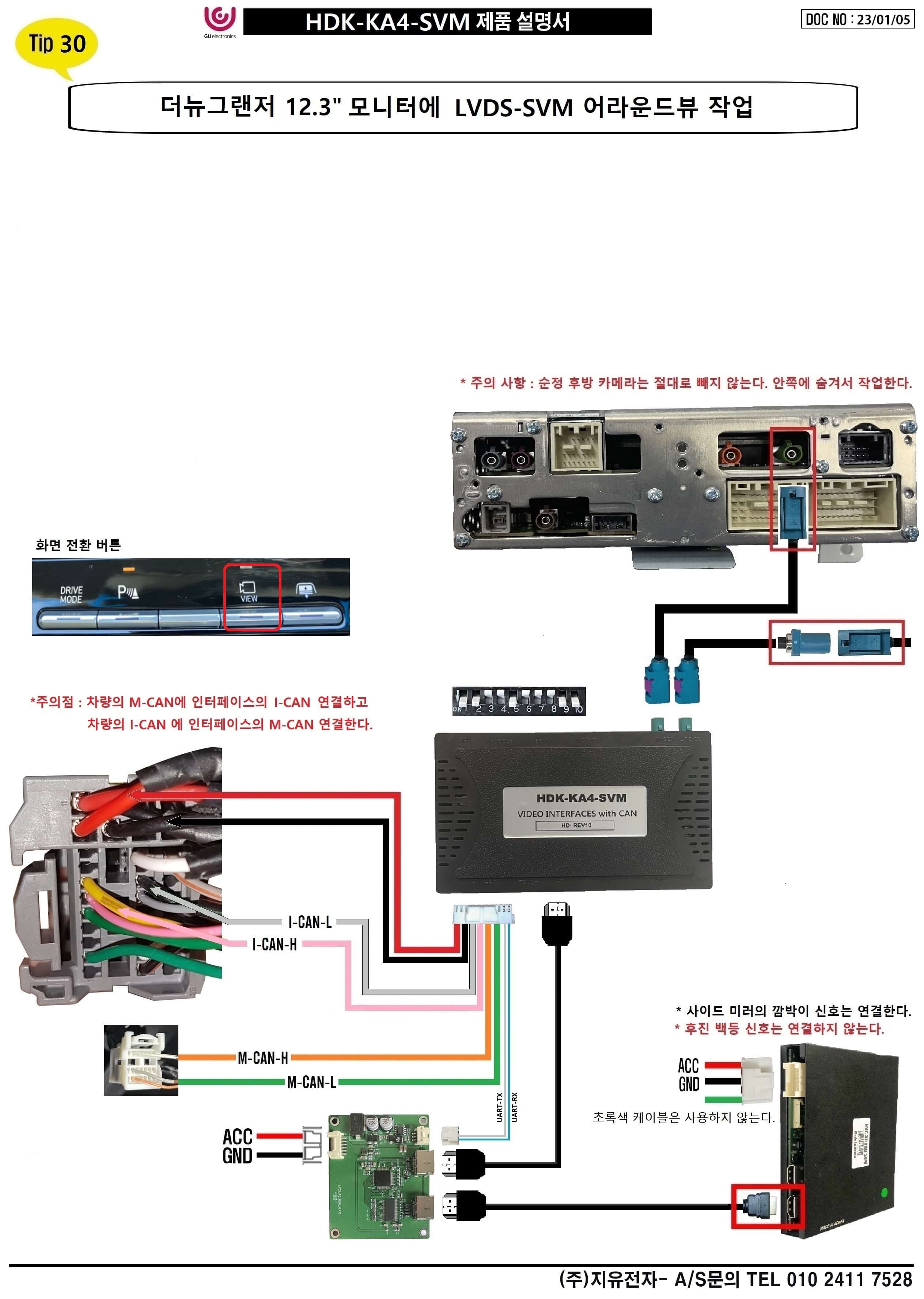 현대/기아 HDK-KA4-SVM 매뉴얼